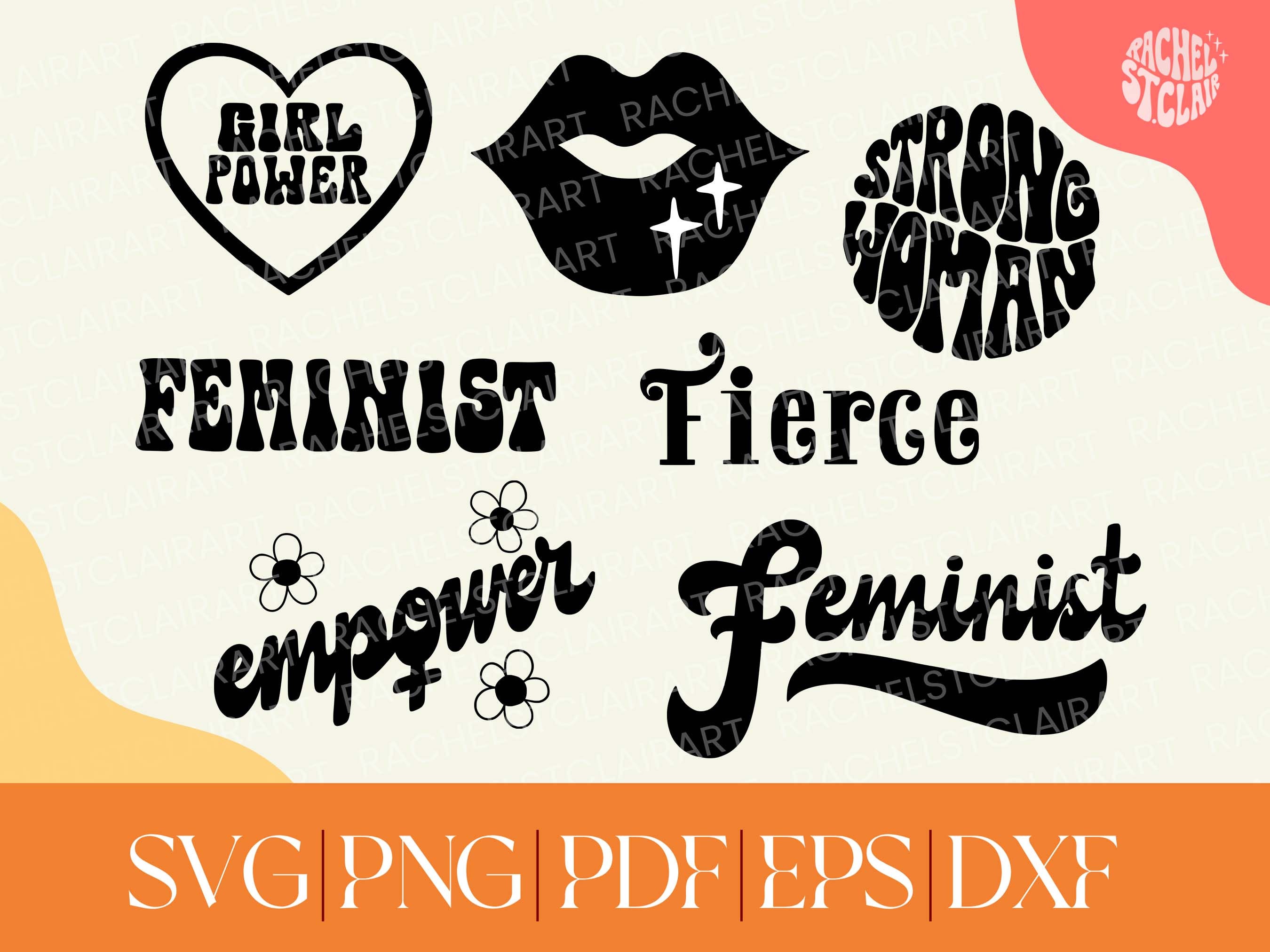 Feminist Svg Bundle 70s Svg Groovy Svg Cut File Girl Power Etsy Australia