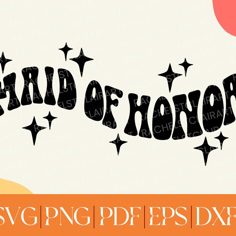 Maid of Honor Svg - Etsy
