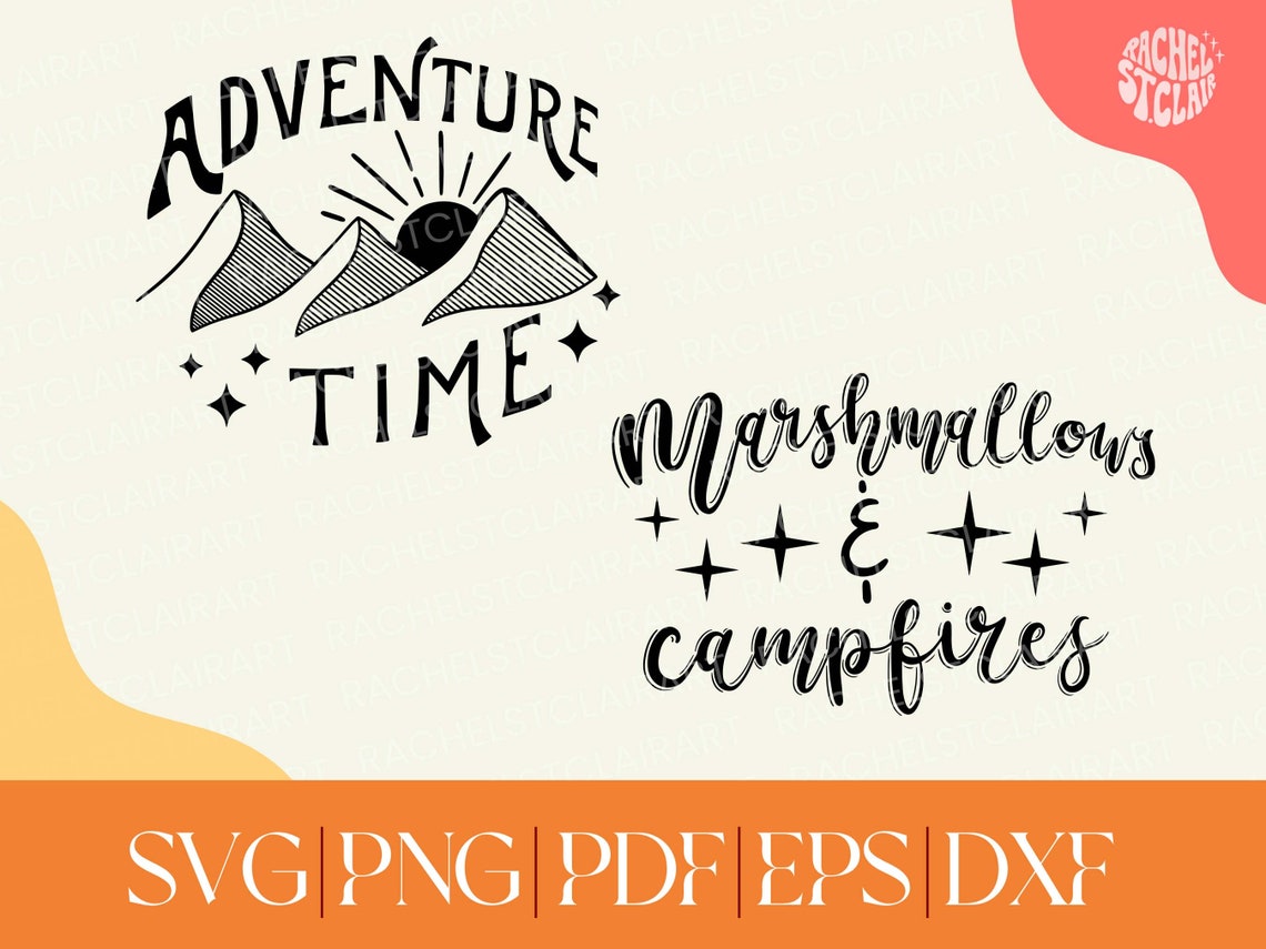 Outdoor Adventure SVG Bundle Cut Files Mountain Adventure - Etsy
