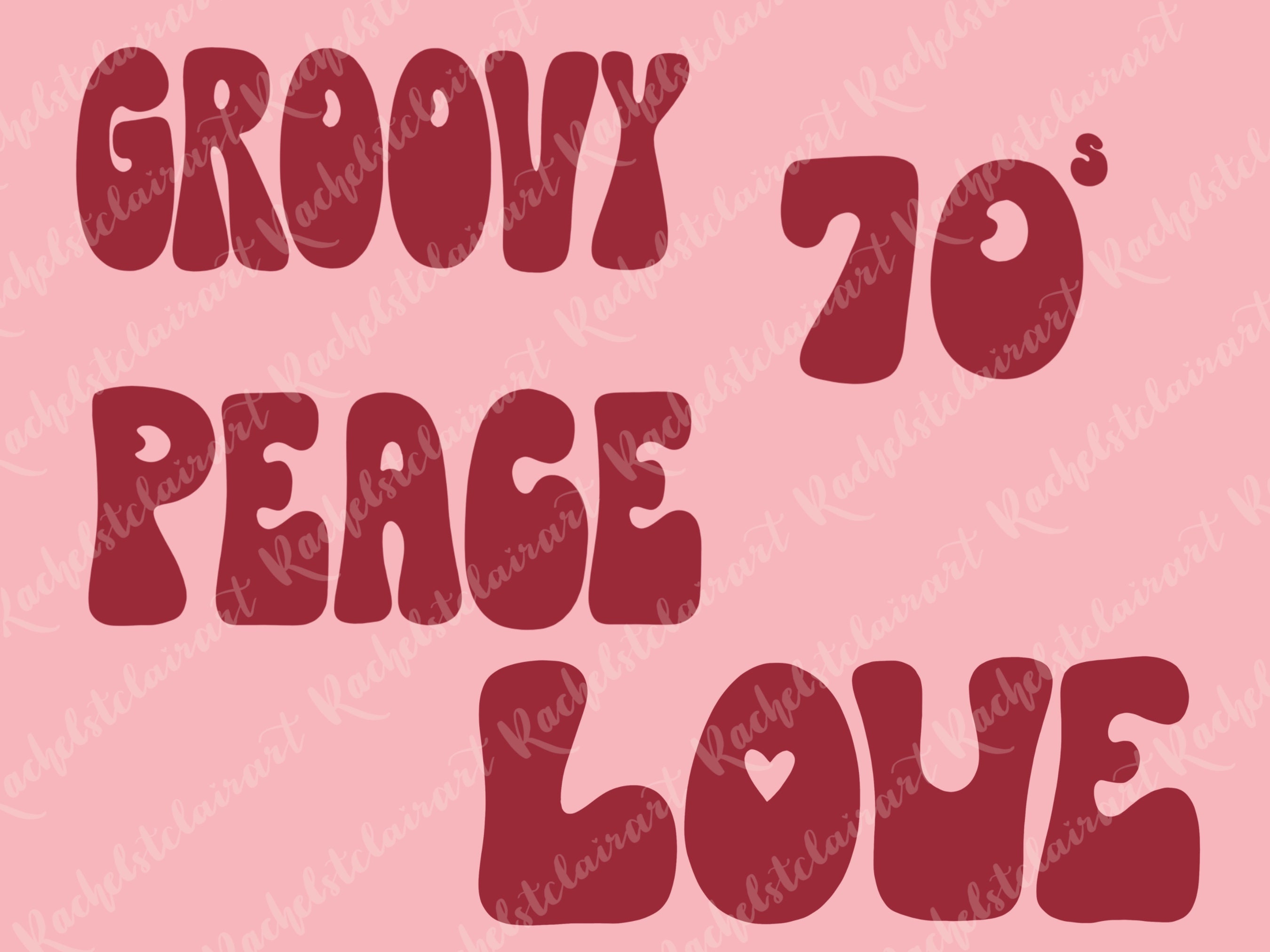 Groovy Procreate Stamps 70s Procreate Stamps Retro - Etsy