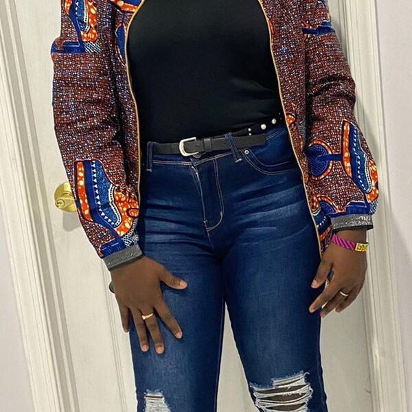 African Print Cardigan - Etsy