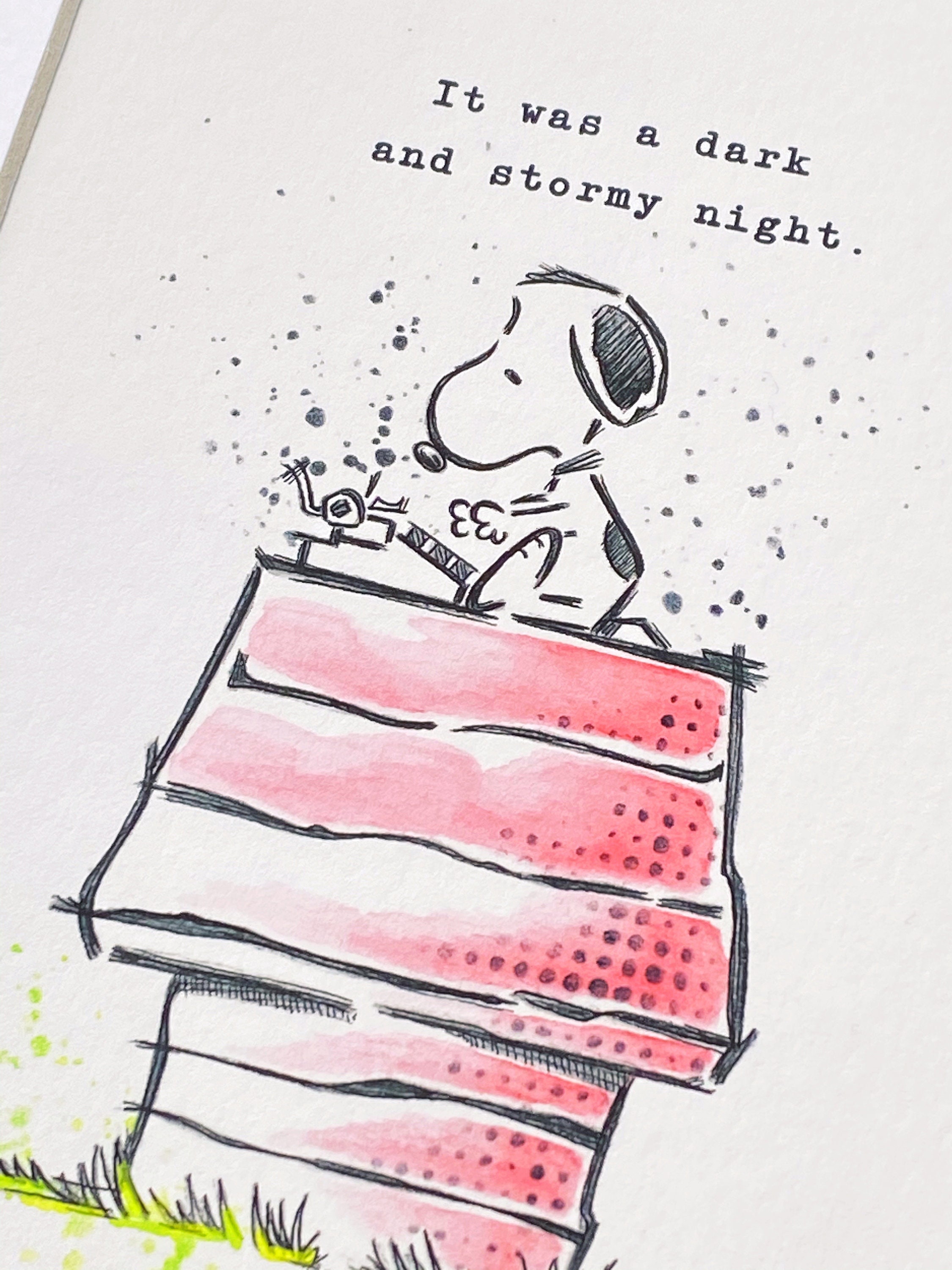 Snoopy Inspired Art Print Peanuts Poster Wall Art Gift - Etsy