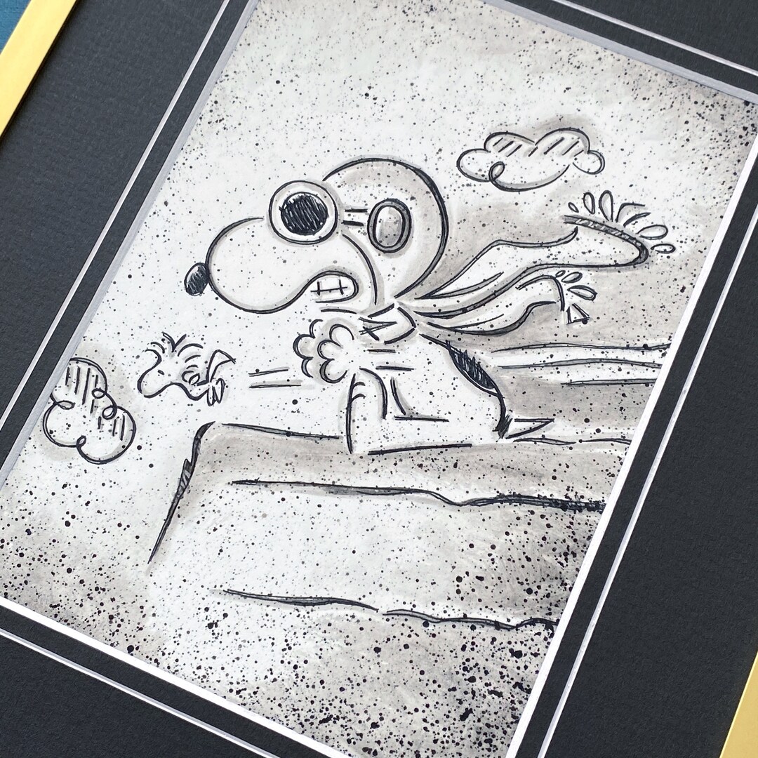 Flying Ace, Peanuts, Red Baron, Poster, Art, Gift, Modern - Etsy UK