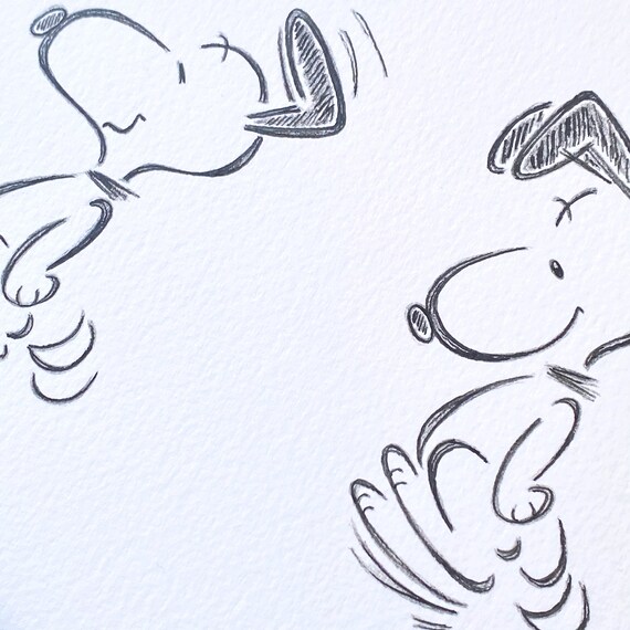 Wall Hangings Prints gift happy dance wall art Snoopy art print peanuts ...