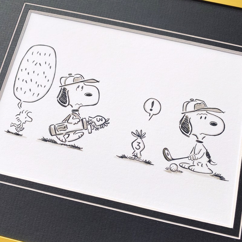 Snoopy Golfing Stickers - Etsy