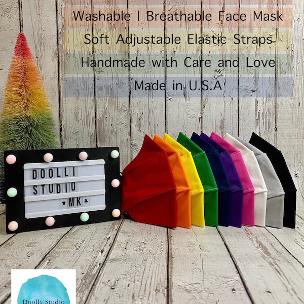 Washable Face Mask - Etsy