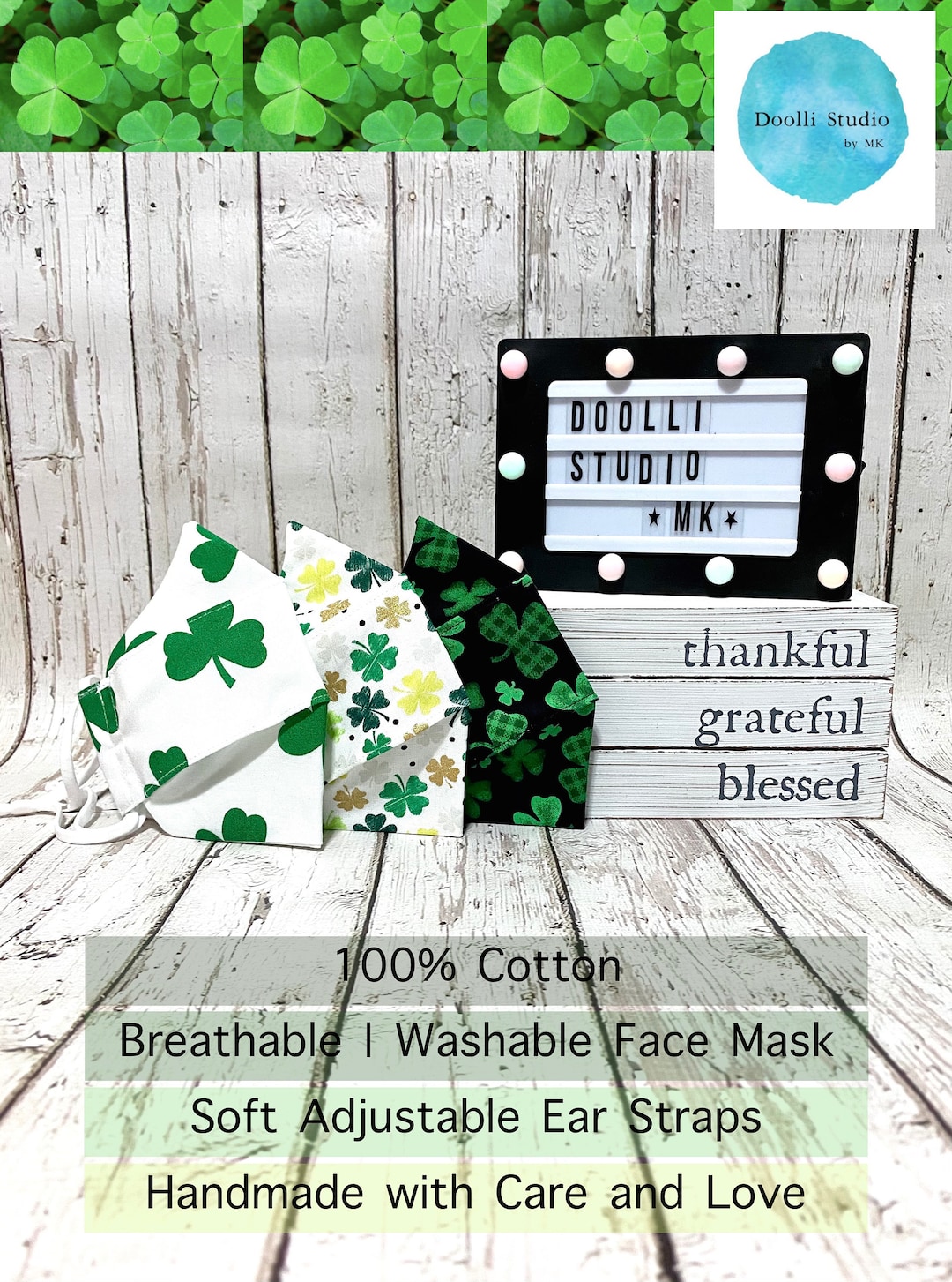St. Patrick's Day Face Mask Collection | Face Mask for Kid & Adult ...