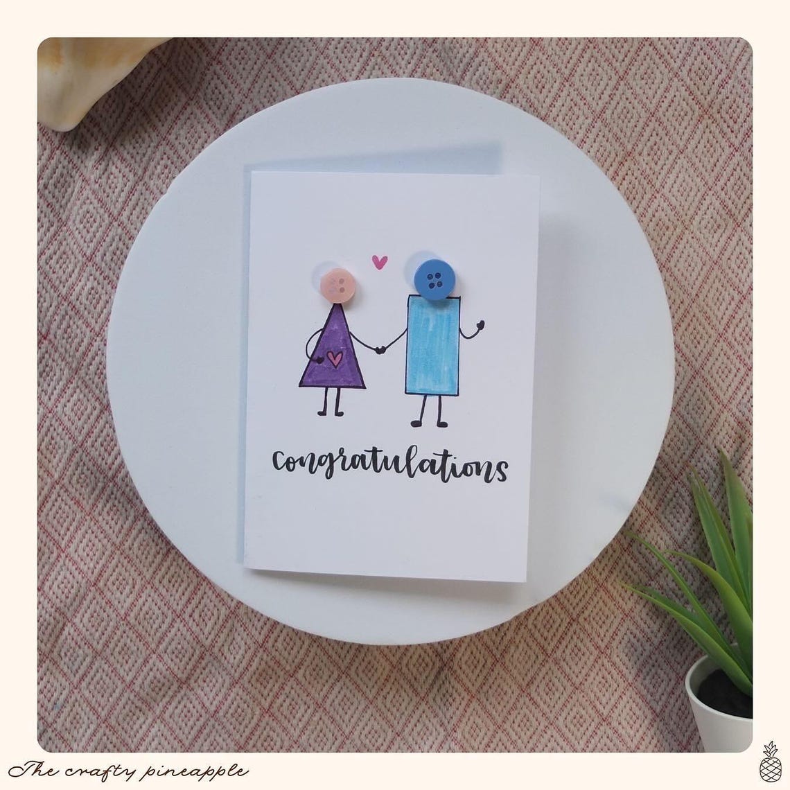 Button Greeting Cards - Etsy