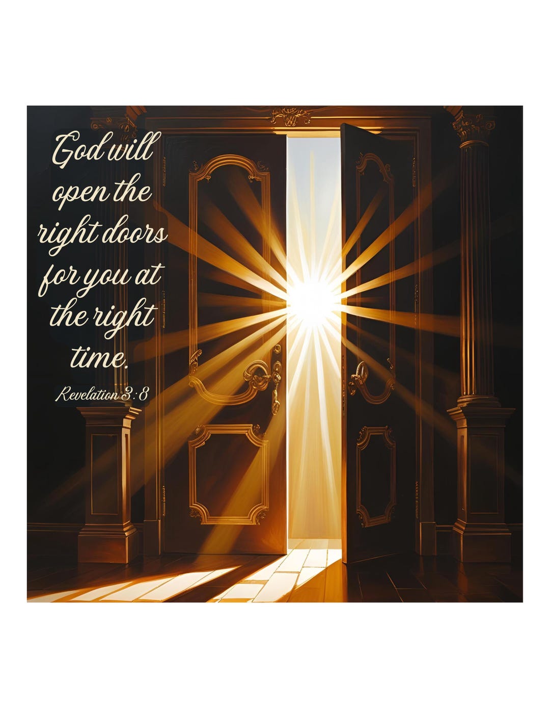 Revelation 3 8 Scripture Christian SVG PNG Digital Download for ...