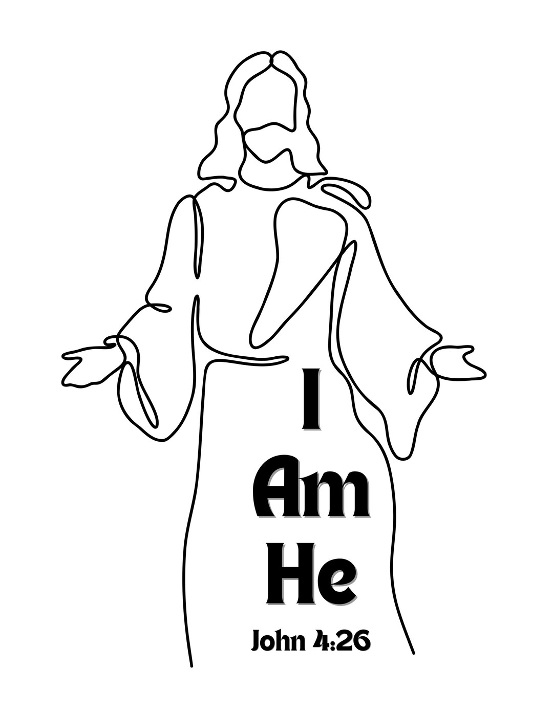 Christian I Am He SVG: Inspirational Faith-based Digital Download - Etsy