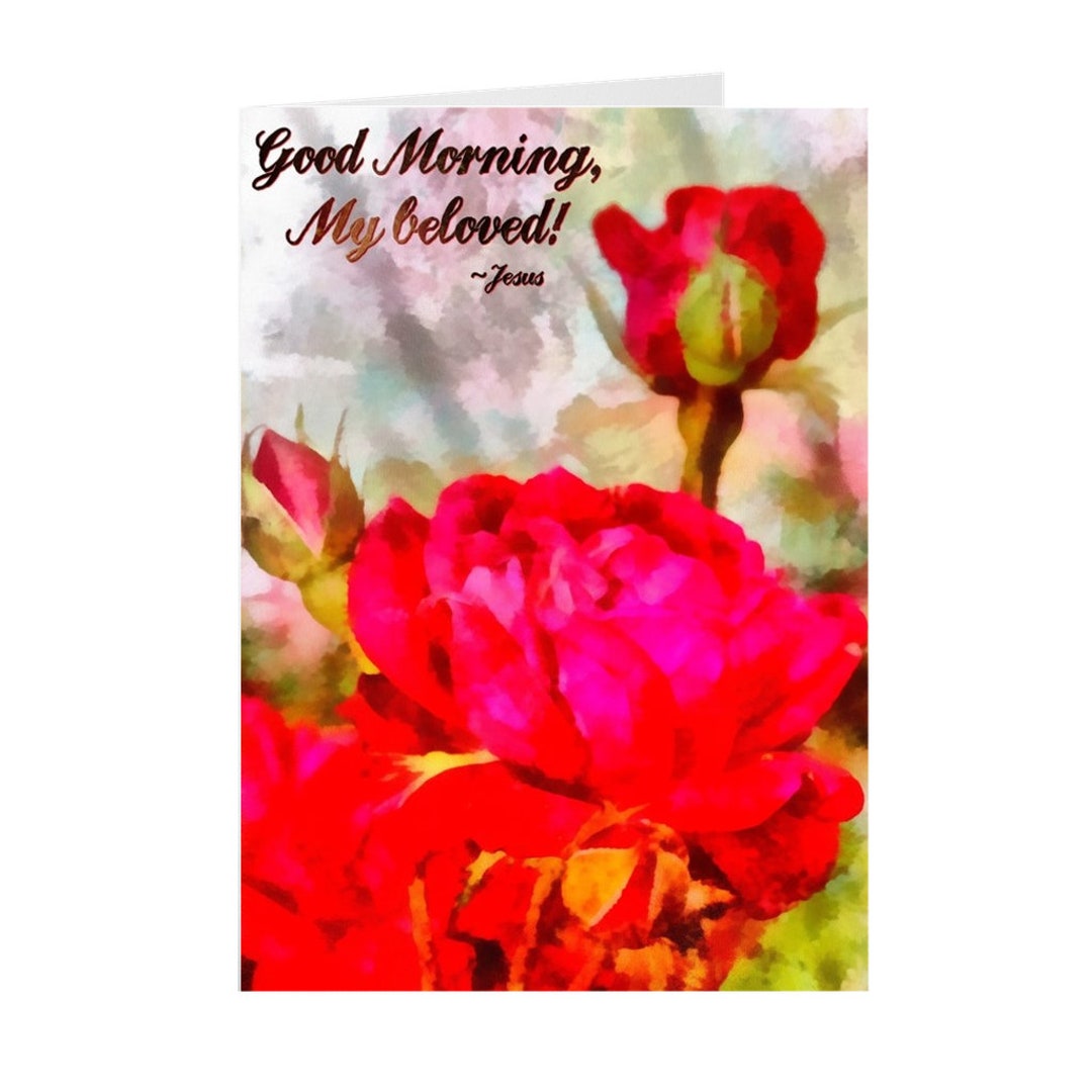 Good Morning Folded Cards - Etsy