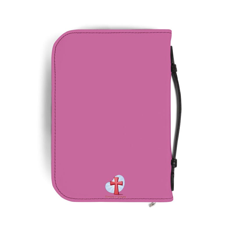 Pink Floral Bible Cover: Witness to His Grace Faith-inspired PU Leather ...