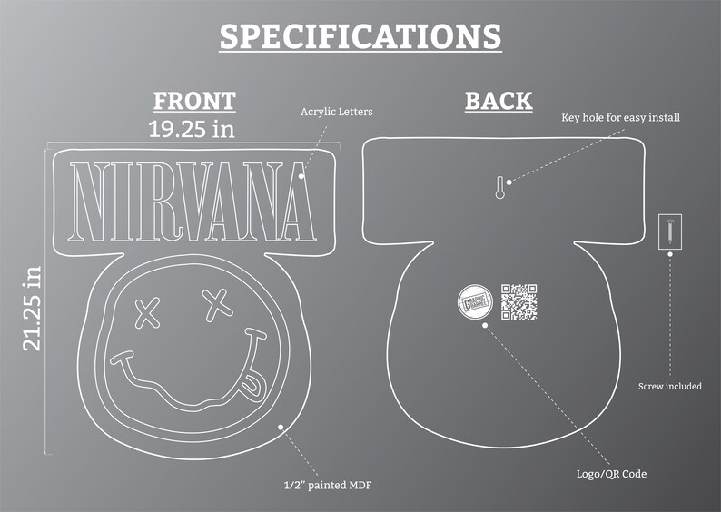 Nirvana Smiley Face Logo - Etsy