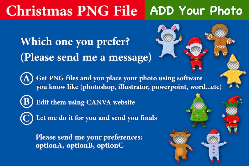 Buy Christmas Photo Elves Clipart: PNG Bundle (digital Download) Online ...