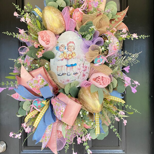 Easter Door Wreath - Etsy