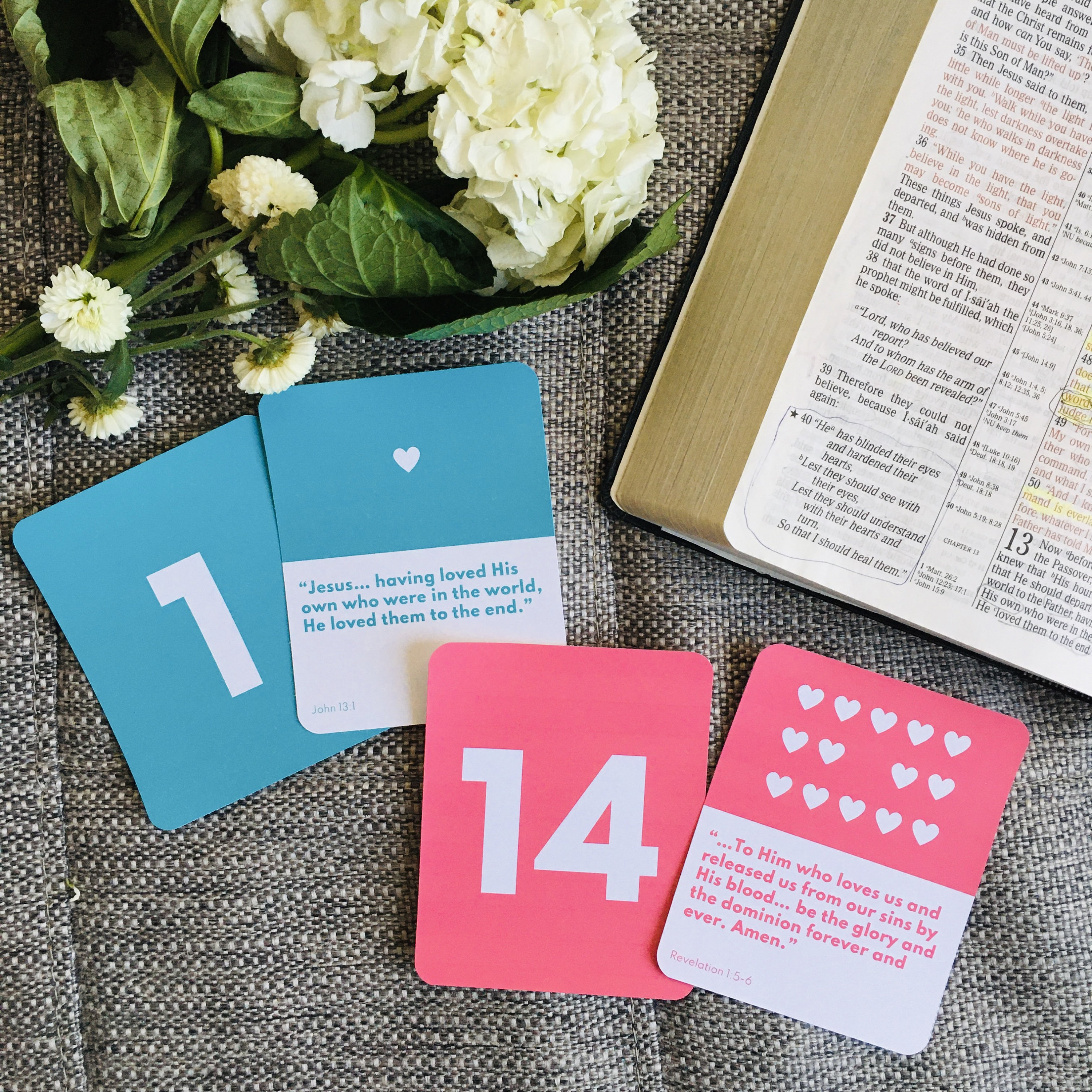 Jesus Loves Me Scripture Cards PRINTABLE / Bible Valentines Kids Memory ...