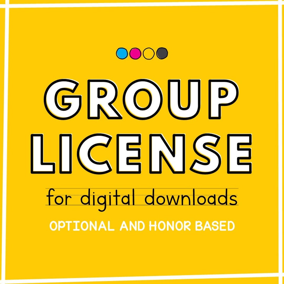 Group License for Digital Downloads - Etsy