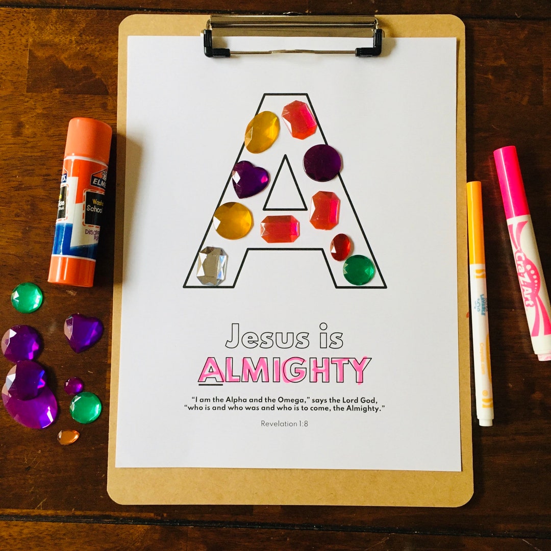 Jesus ABC Activity Bundle Printable / Alphabet Memory Verse / Bible A-Z ...