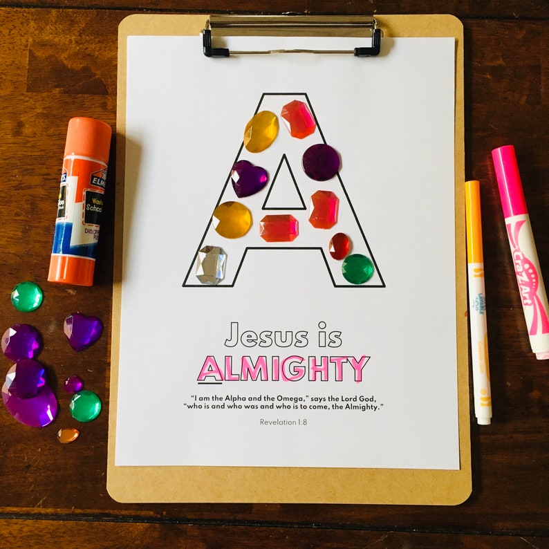 Jesus ABC Activity Bundle Printable / Alphabet Memory Verse / Bible A-Z ...