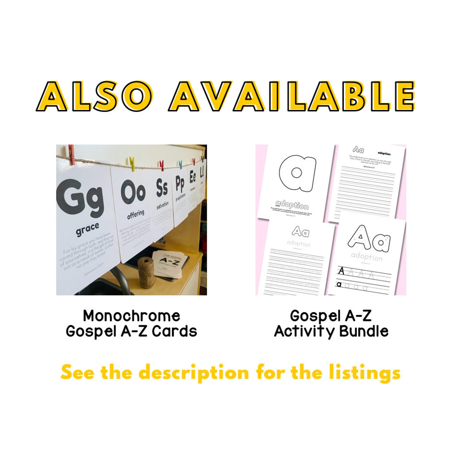 Gospel ABC Scripture Cards PRINTABLE / Theology for Kids / - Etsy Canada