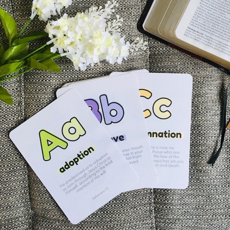 Gospel ABC Scripture Cards PRINTABLE / Theology for Kids / | Etsy