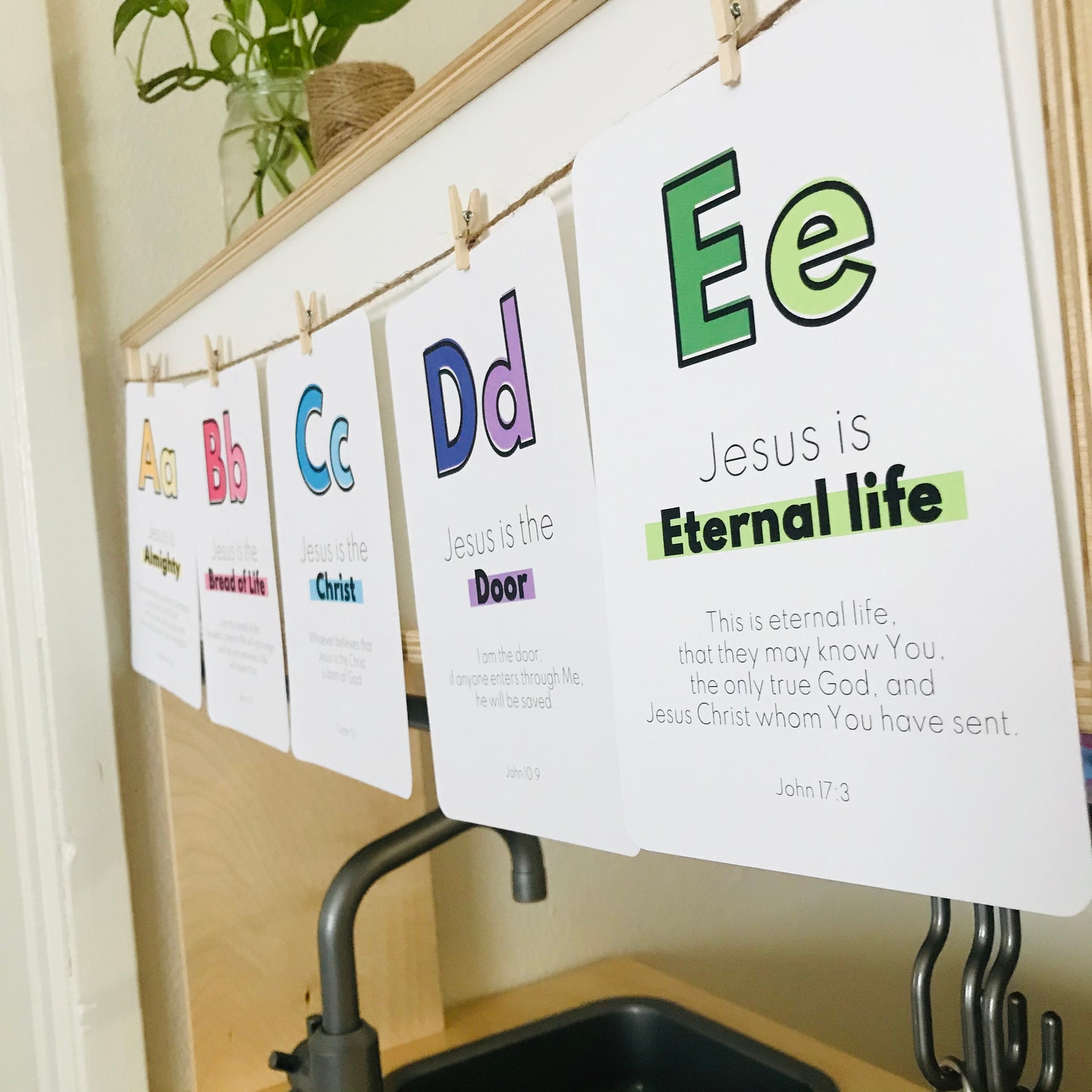 Jesus is A-Z Scripture Cards / Alphabet Names of Jesus / ABC | Etsy