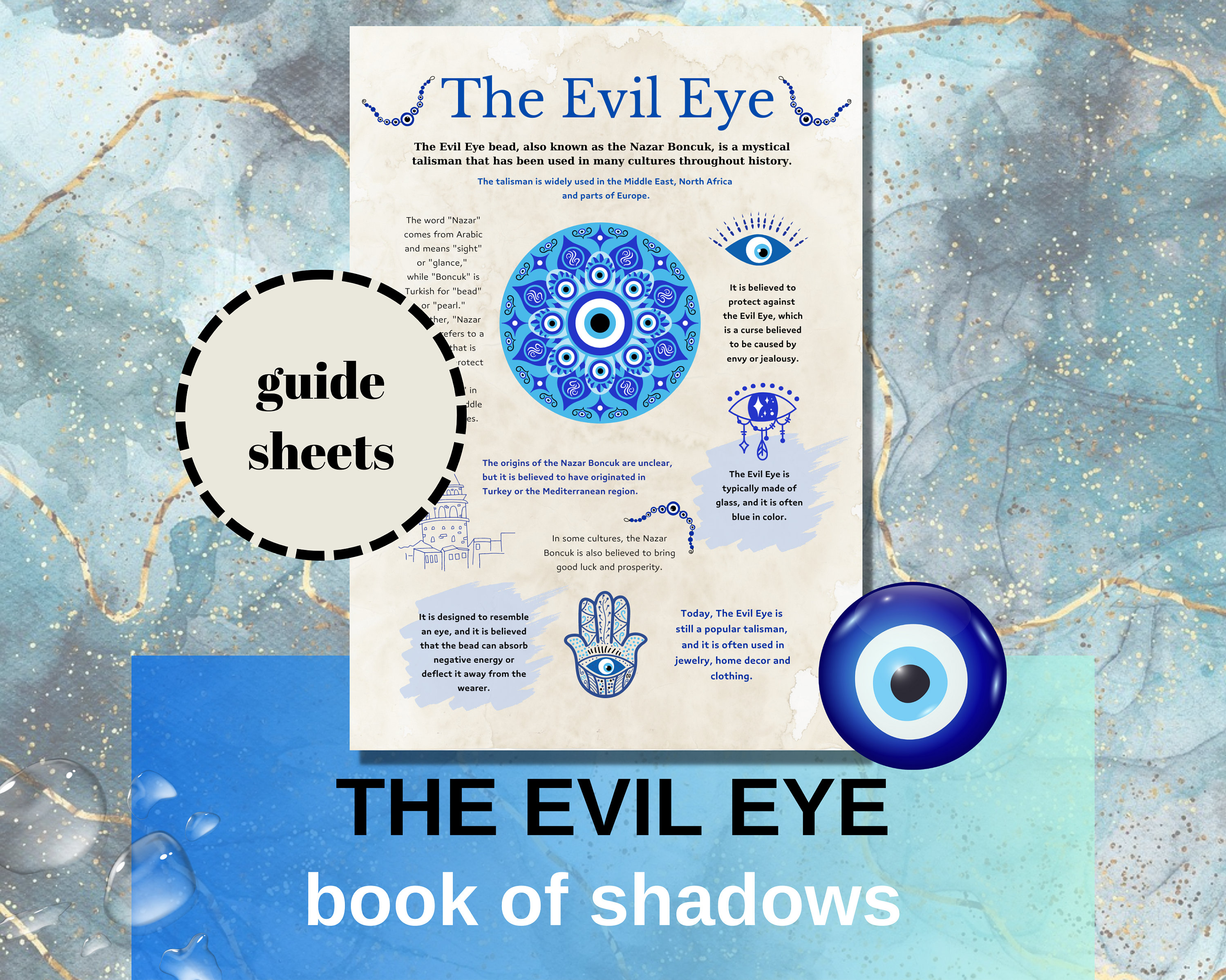 Evil Eye Guide Sheet: Nazar Boncuk Information (digital Download) - Etsy