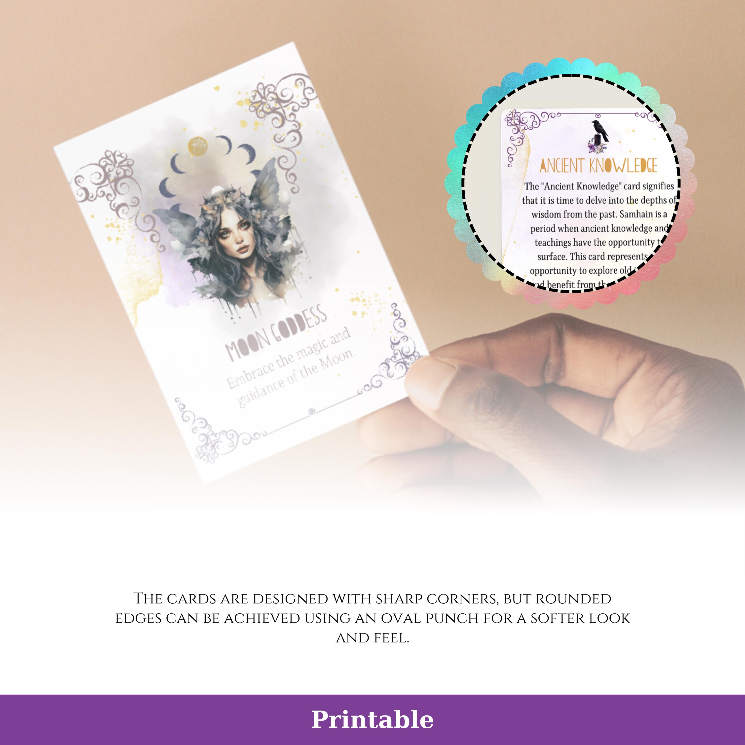 Samhain Oracle Cards: Wiccan Beginner Prophecy Deck (PDF Guide) - Etsy