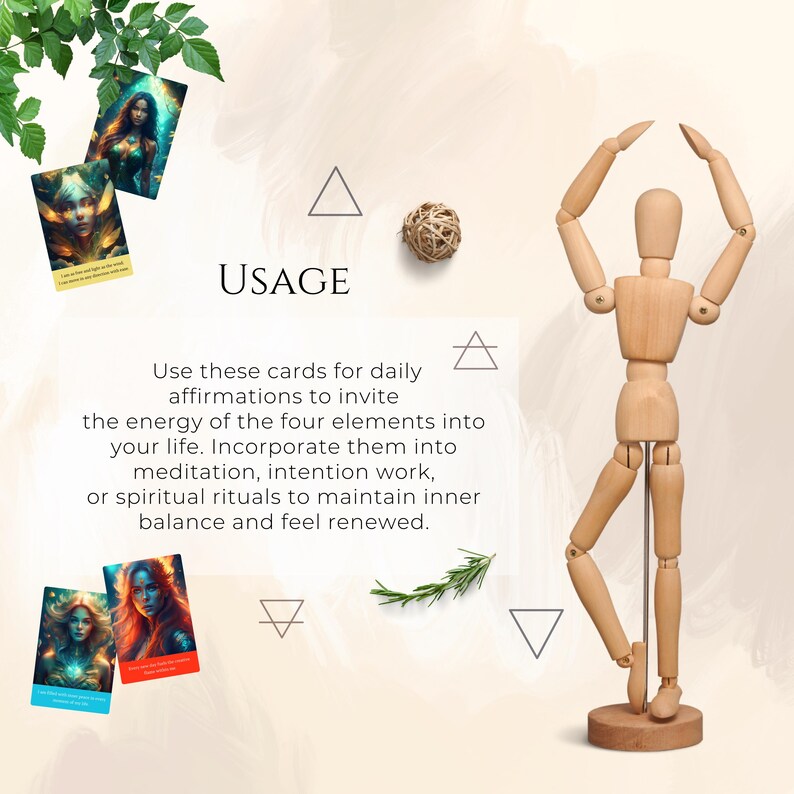 Ladies of the Elements Daily Affirmation Cards Bundle, Energy Balancing, Witch Printables, Air ...