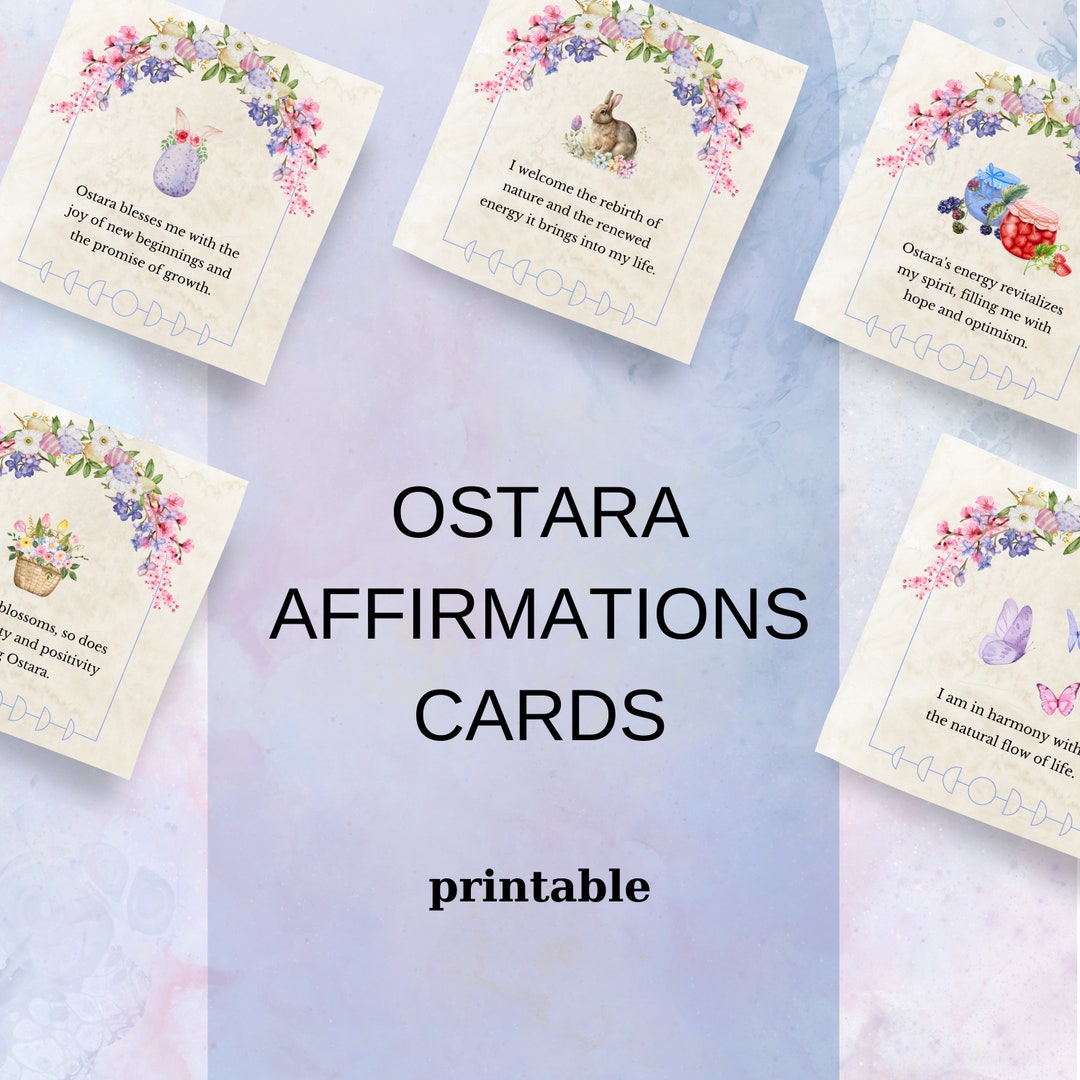Ostara / Easter Ritual Affirmations - Printable Sabbat Notes - Wiccan ...