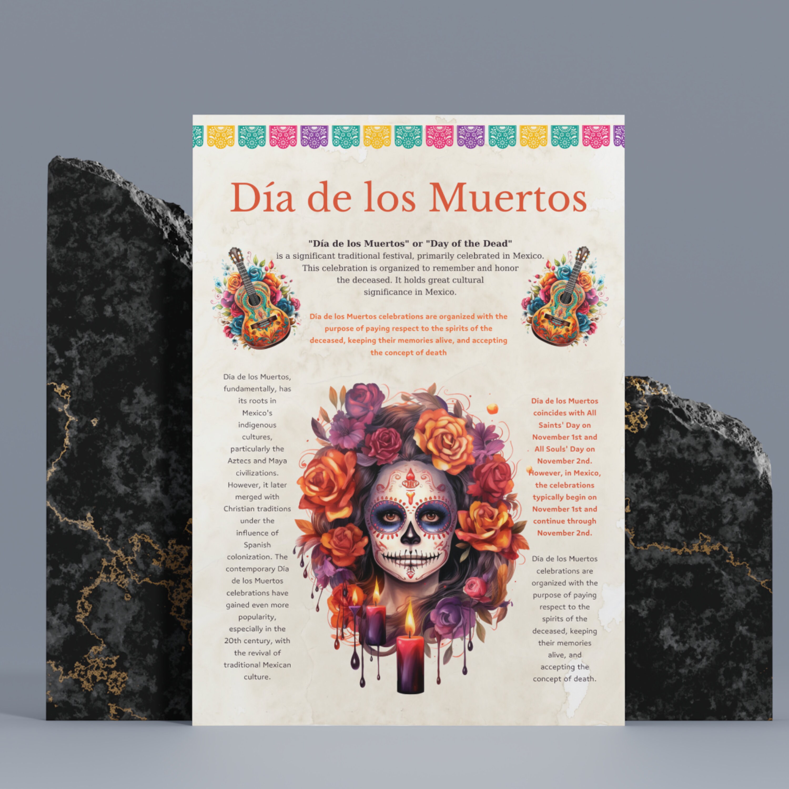 Día De Los Muertos / Day of the Dead Reference Pages - English ...