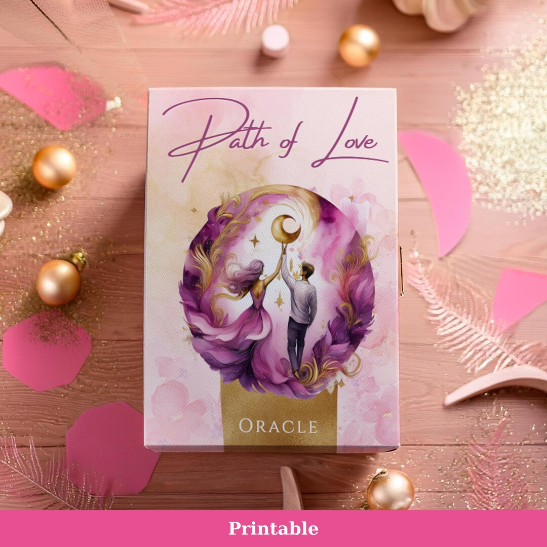 Path of Love Oracle Cards With Guide Cards, Valentine’s Day Gift for ...