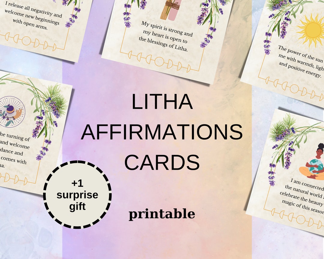 Litha Affirmation Cards: Summer Solstice Wiccan Printable (digital ...