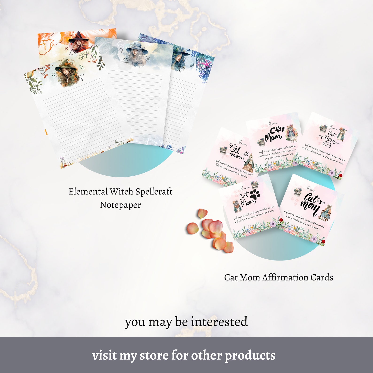 Black Cat Oracle Cards: Mystic Witch Cat Divination (printable) - Etsy