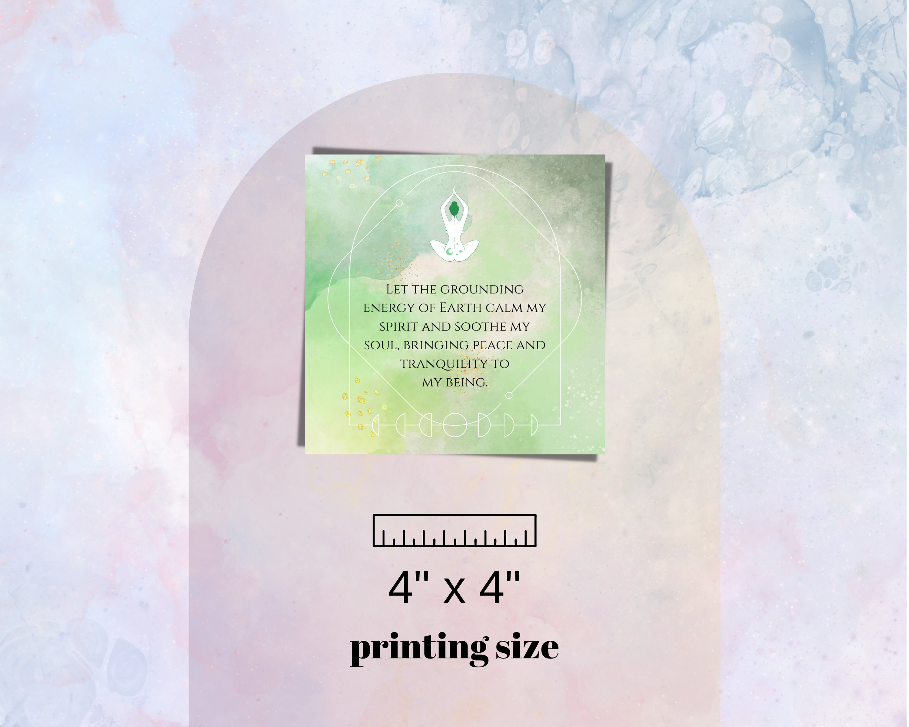Four Elements Daily Ritual Affirmation Card Bundle - PDF Printables ...