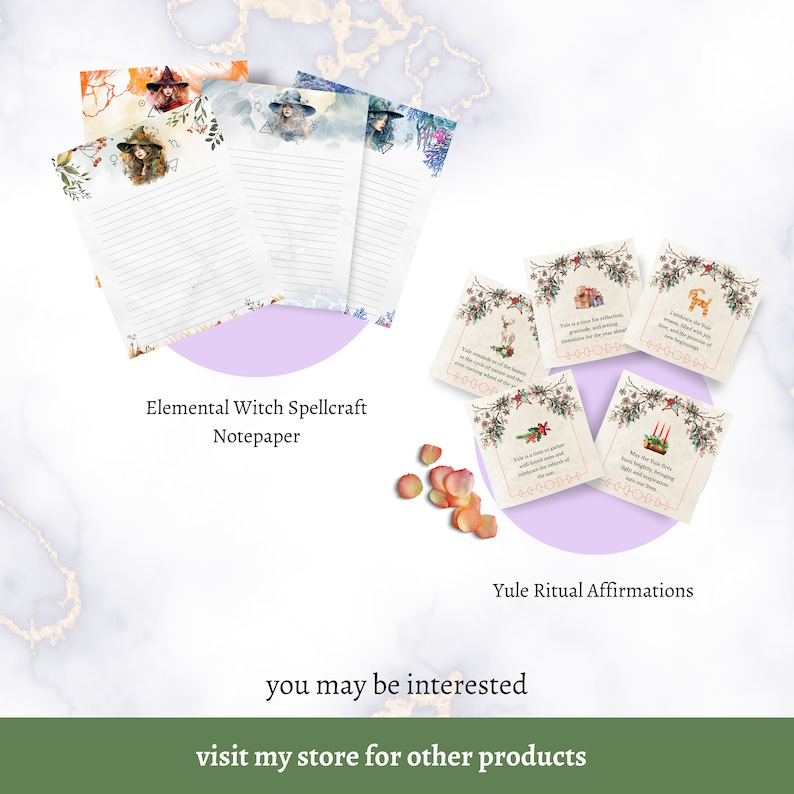 Yule Witch Planner Bundle Printable Monday / Sunday Week Starts Happy ...