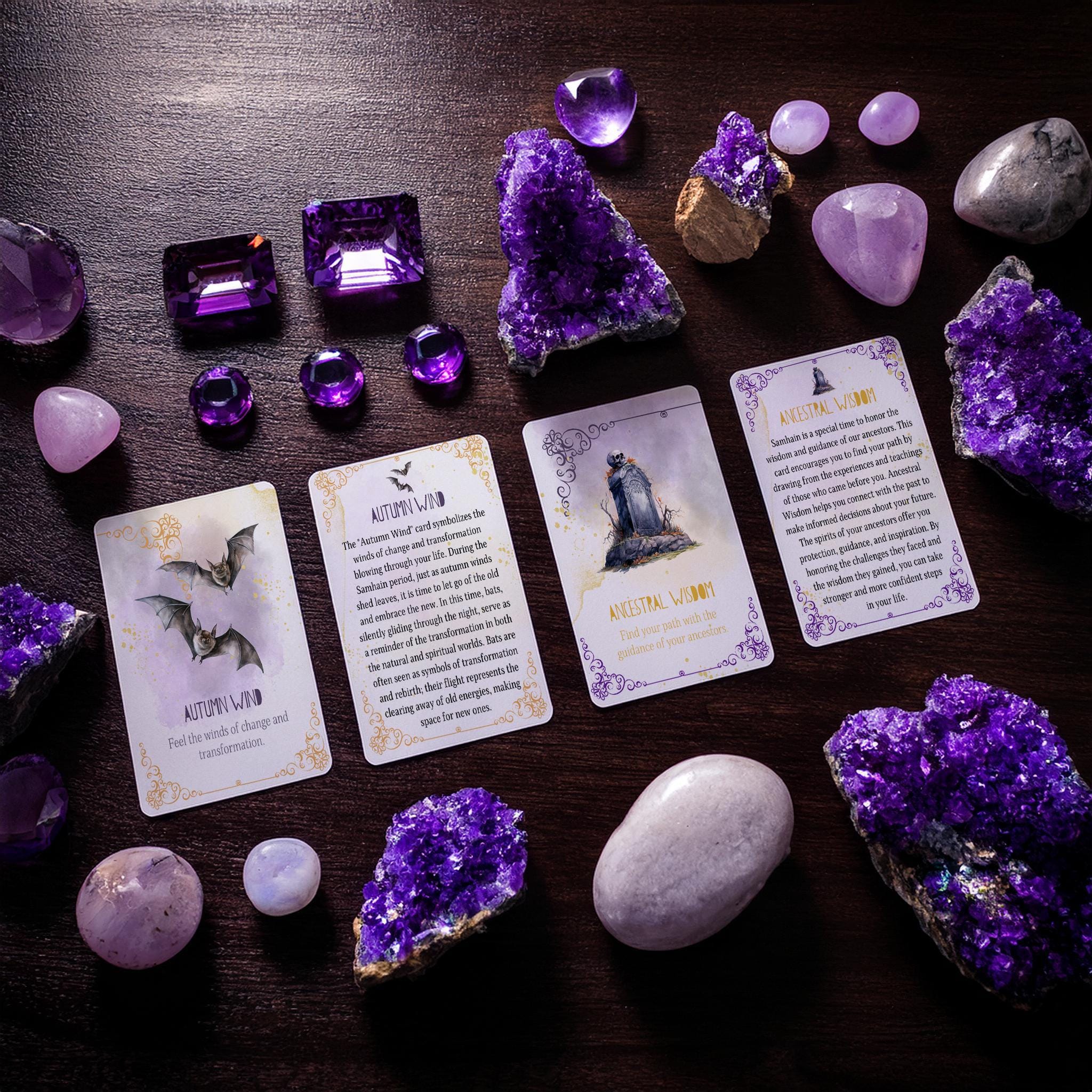 Samhain Oracle Cards: Wiccan Beginner Prophecy Deck (PDF Guide) - Etsy