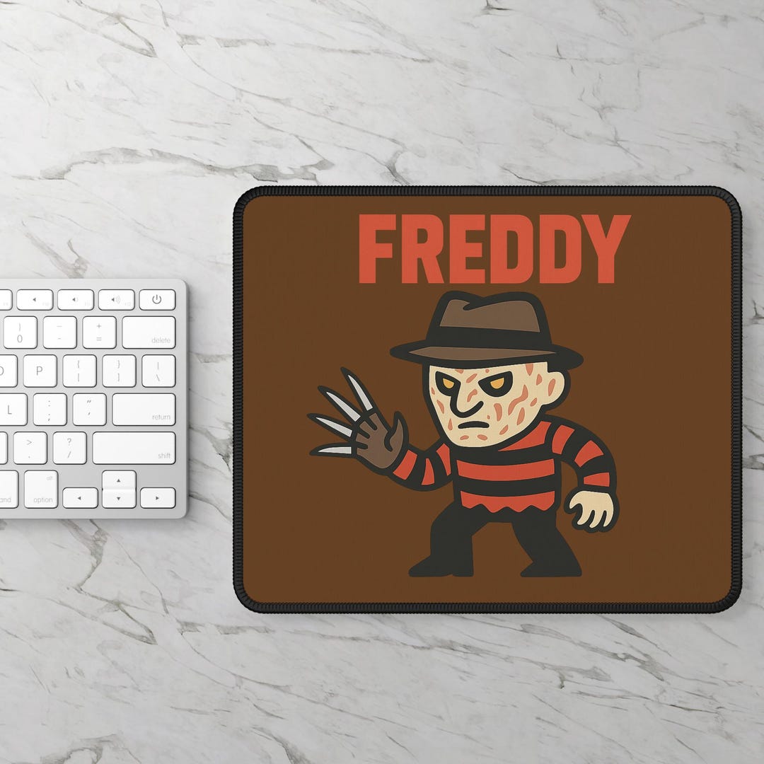 Freddy Krueger Gaming Mouse Pad | Horror Office Decor, Gamer Gift ...