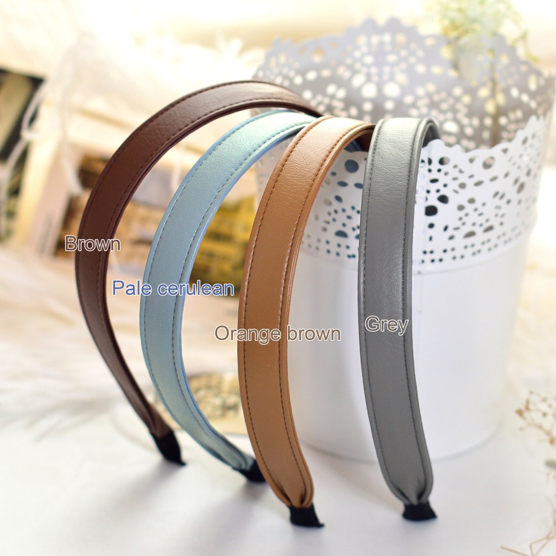 Stitch Edge Leather Basic Headband Hairband for Women - Etsy