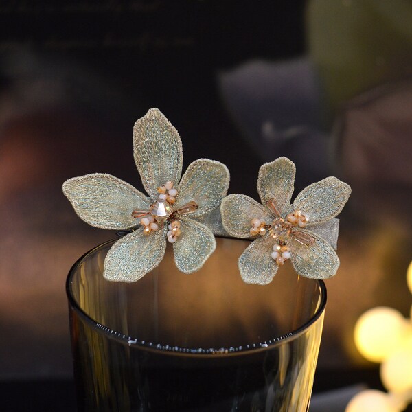 Flower Girl Hair Pin - Etsy