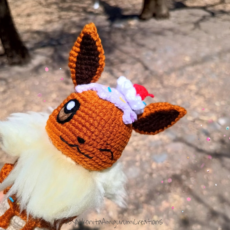 Eevee Inspired Ice Cream Crochet Pattern, Cute Pokemon Ice Cream ...