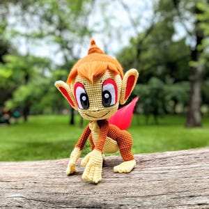 Fire Type Monkey Crochet Pattern Chimchar PDF Pattern Cute Chimchar ...