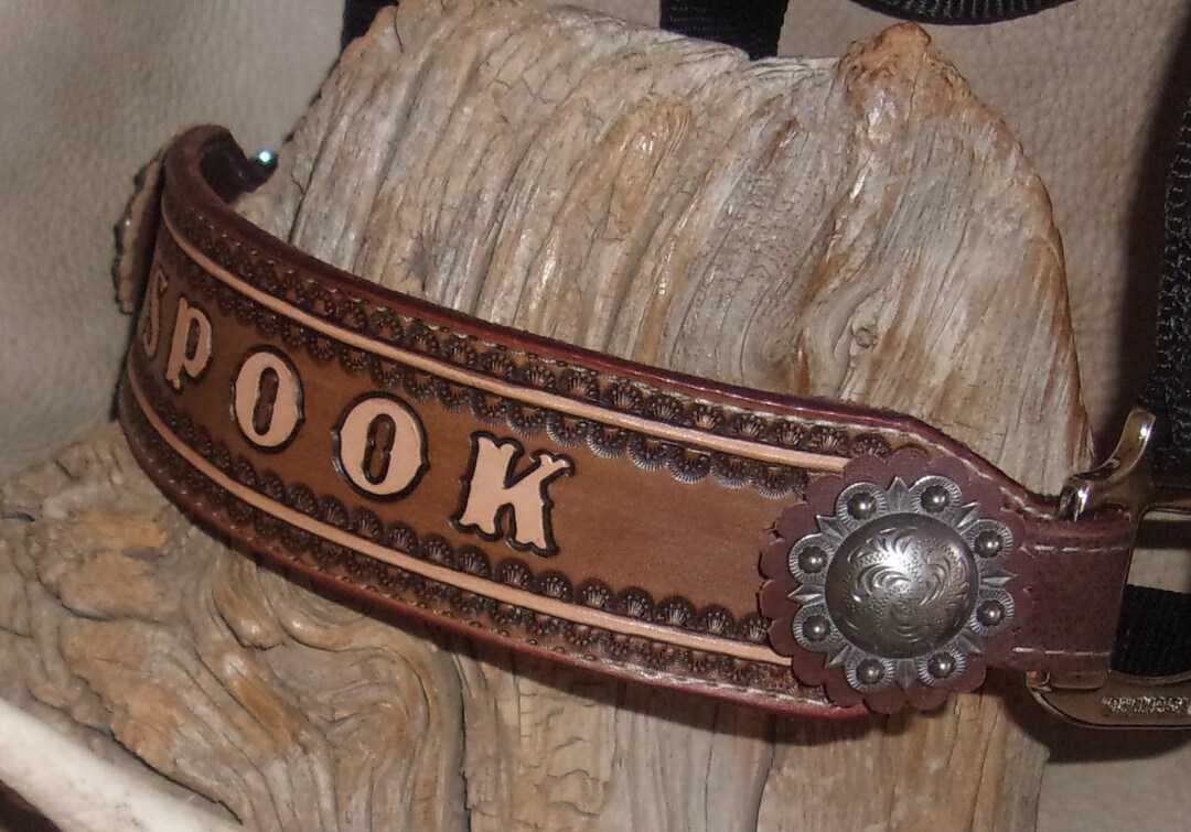 Custom Personalized Horse Halter. Your Horses Name Tan / Brown. G&E - Etsy