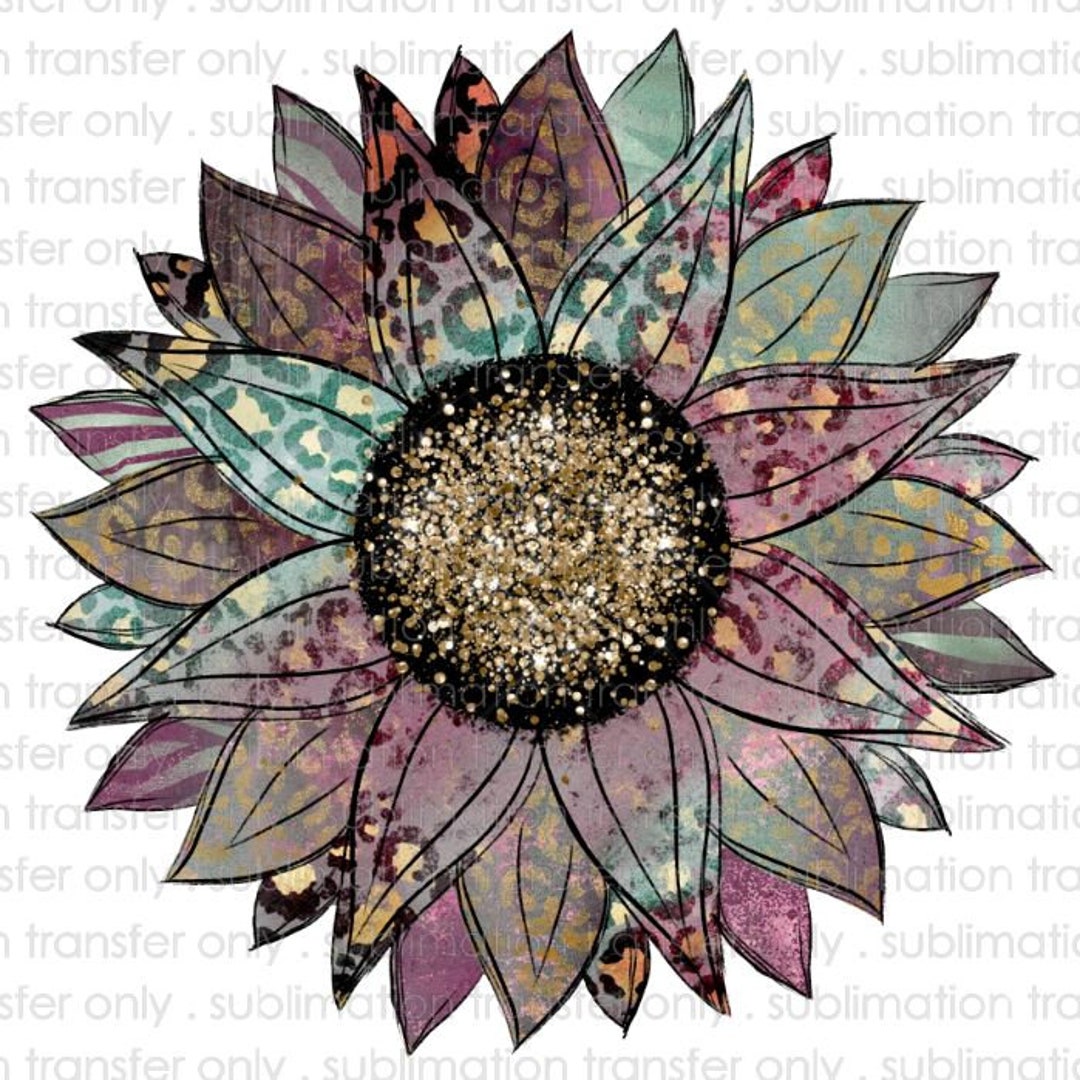 Abstract Flower Ready to Press Sublimation Transfer DTF - Etsy
