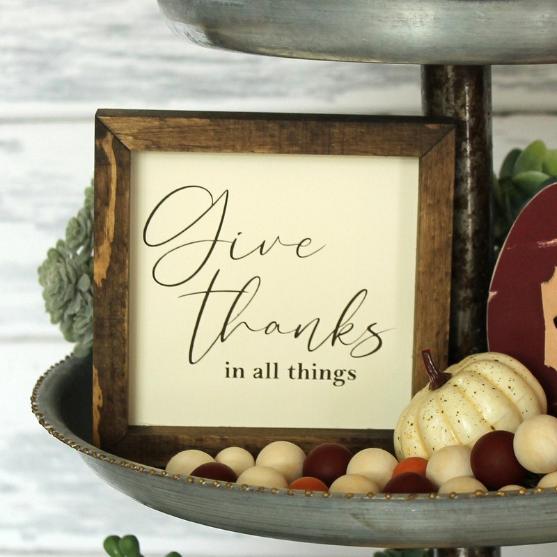 Give Thanks Sign - Etsy