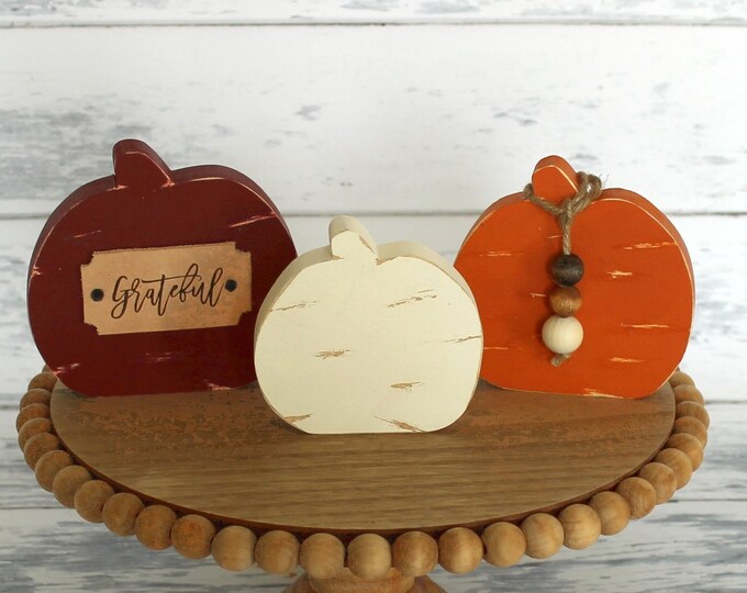 Wooden Pumpkins, Autumn Farmhouse, Primitive Pumpkins, Handmade Wood ...