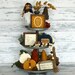 Navy Fall Decor Rustic Farmhouse Tier Tray Navy Blue Orange - Etsy