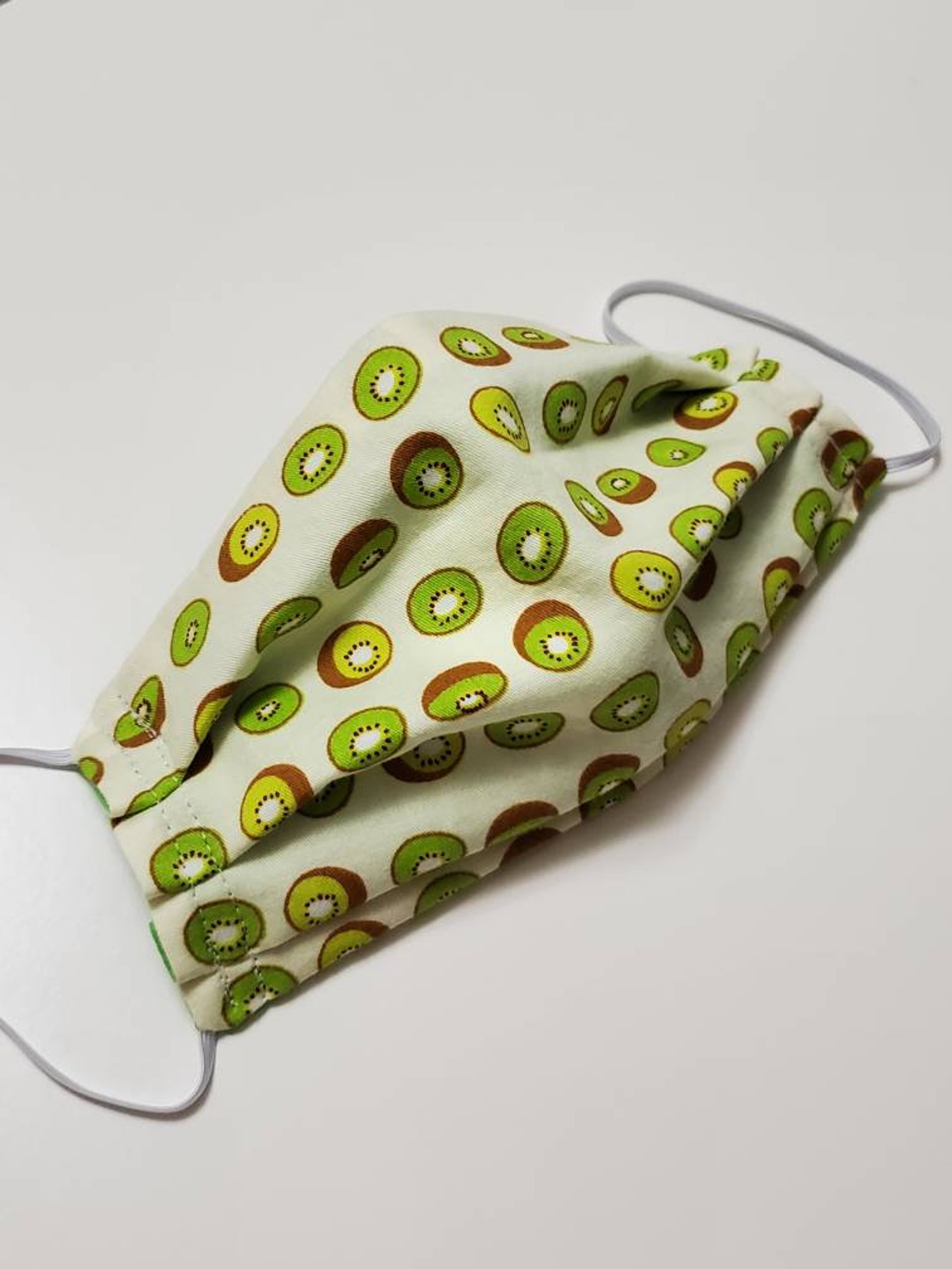 CHILD/SMALL Kiwi Print Cotton Washable Reusable Face Mask - Etsy