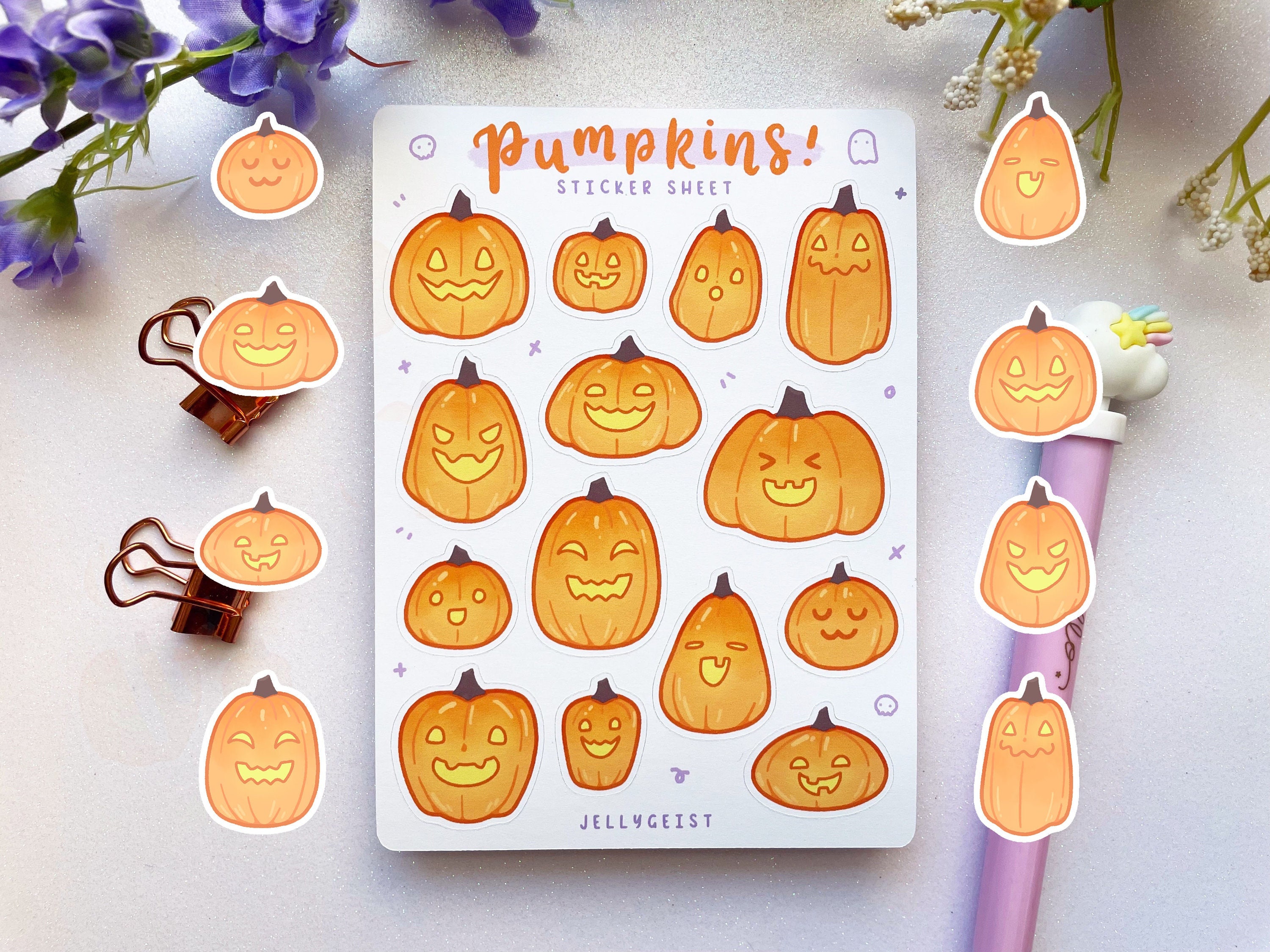 Paper & Party Supplies Bullet Journaling & more Cute Pumpkin Patch ...