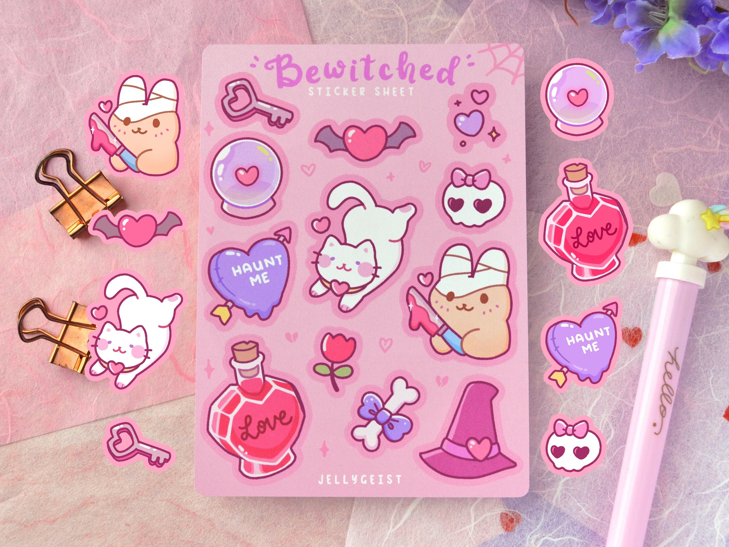 Bewitched Sticker Sheet Cute for Planners Bullet Journal | Etsy